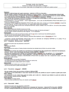 Compte rendu de chantier : Exemple et explications