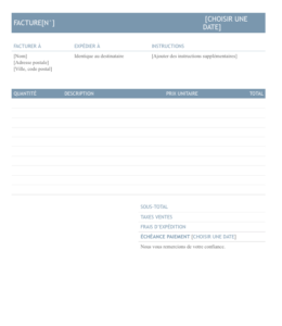 Les 10 meilleurs modèles de facture gratuits - Excel et Word