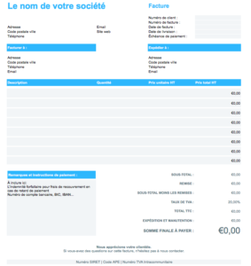 Les 10 meilleurs modèles de facture gratuits - Excel et Word